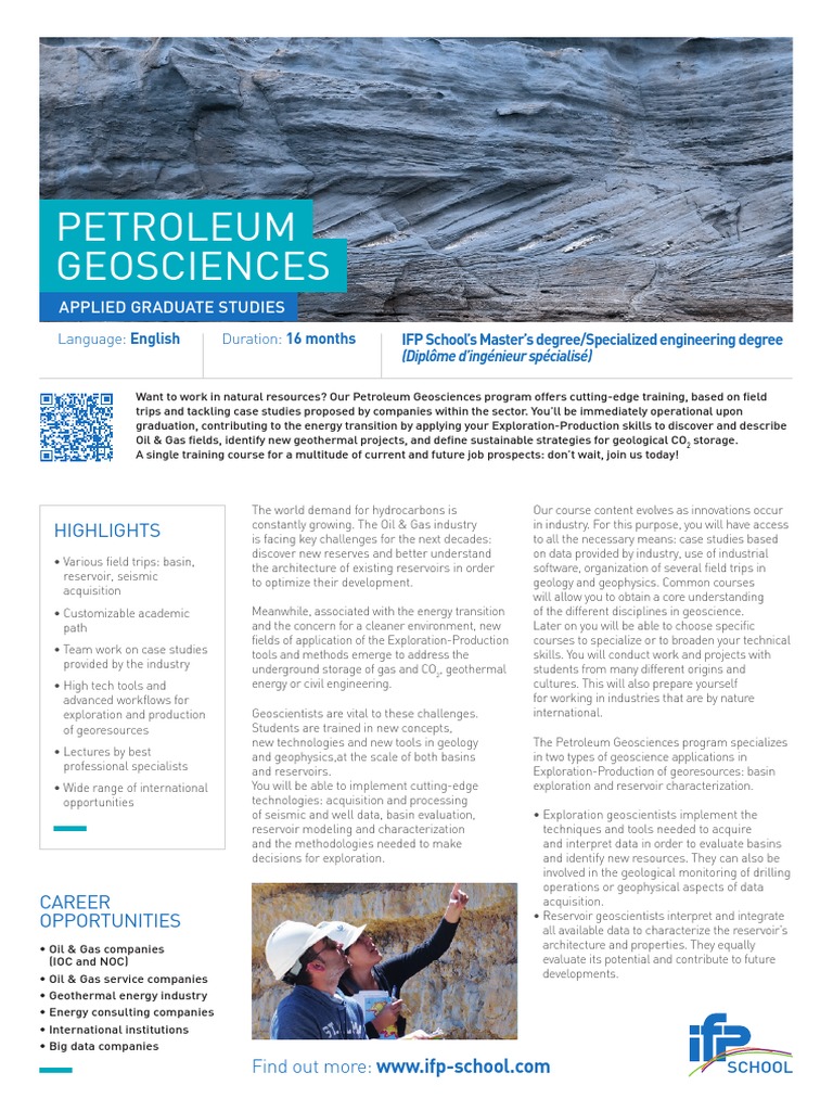 Program Brochure Petroleum Geosciences en 2019 | PDF | Petroleum ...
