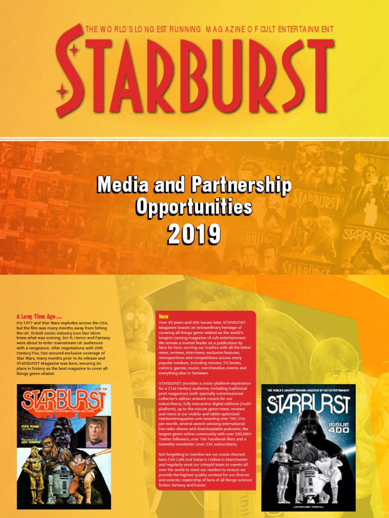 STARBURST Magazine - Media Pack 2019 | PDF | Mass Media | Advertising
