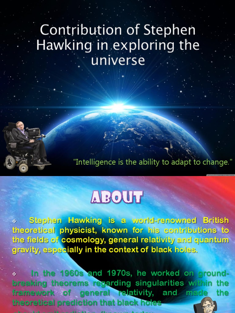Contribution of Stephen Hawking in Exploring The Universe | PDF | Black ...