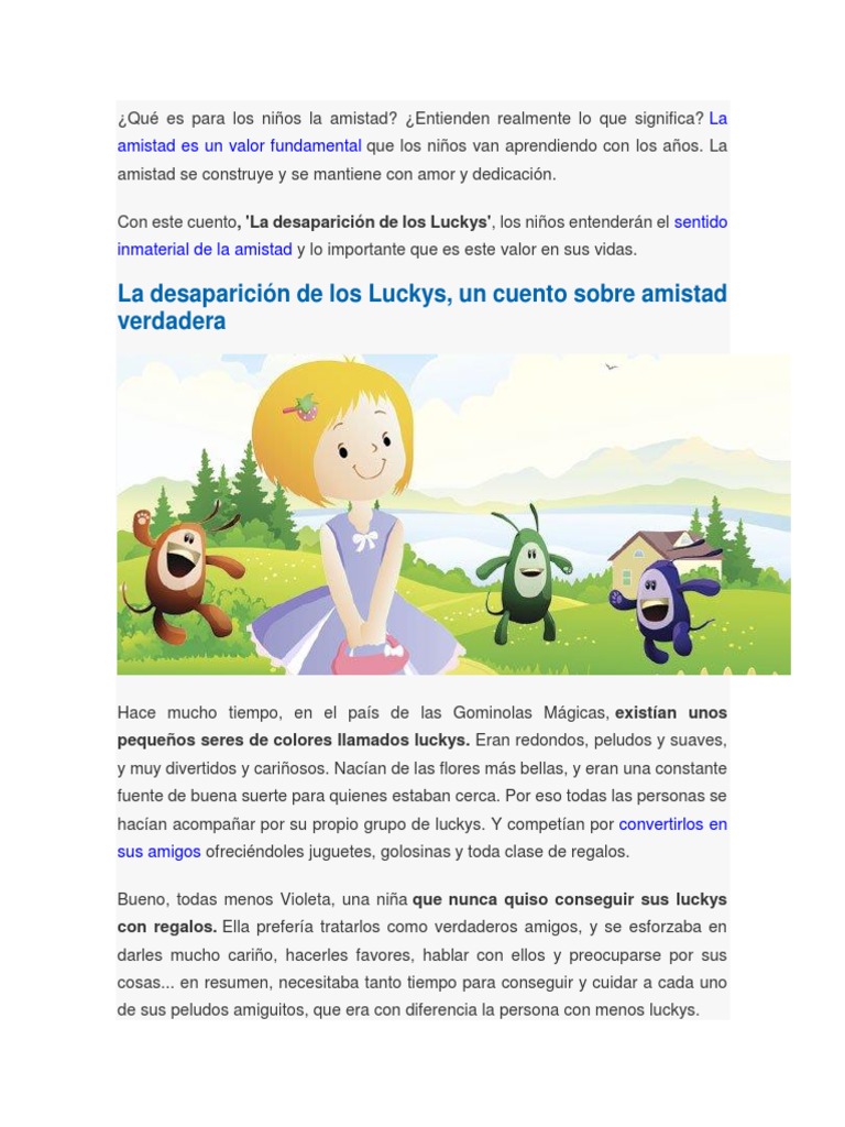 Cuento 07 11la Desaparición De Los Luckys Pdf