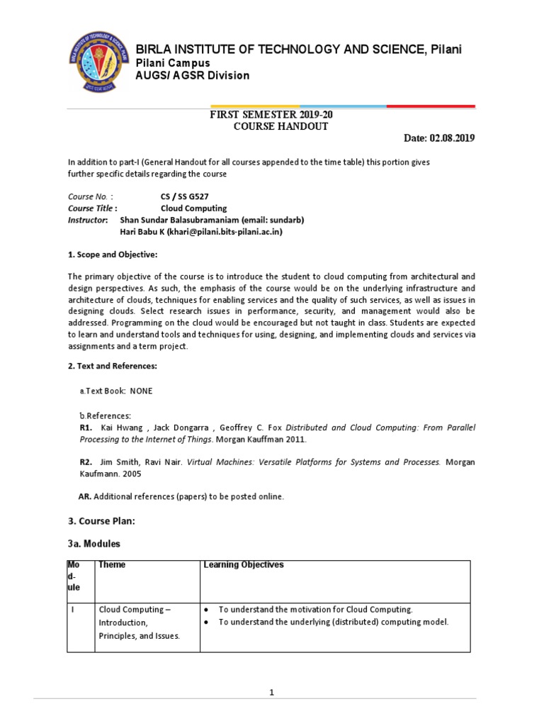 CC Handouts | Download Free PDF | Computer Cluster | Cloud Computing