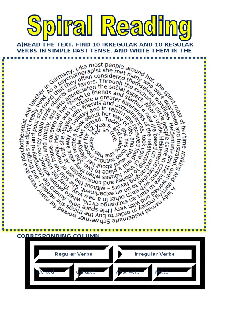 Spiral Reading | PDF | Linguistic Typology | Semantic Units