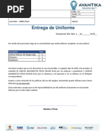 Acuse - Recibo de Uniformes de Trabajo | PDF | Negocios | Finanzas y dinero