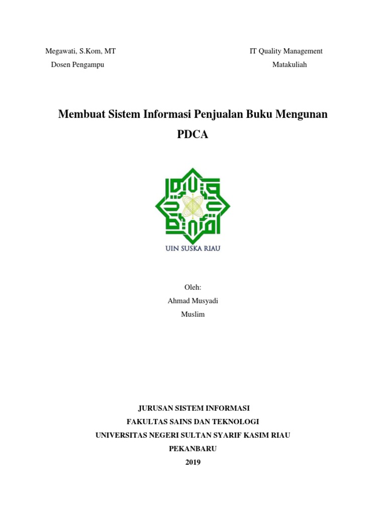 Tugas Kelompok Penerapan PDCA Dalam Bisnis | PDF