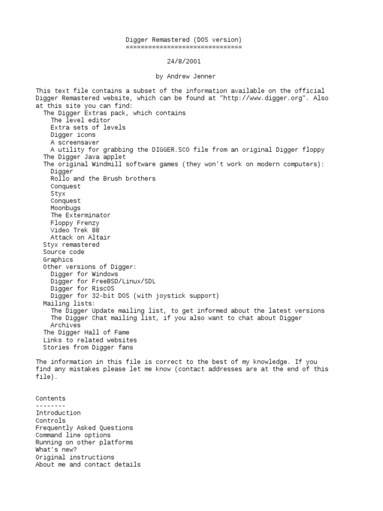 Digger | PDF | Command Line Interface | Microsoft Windows