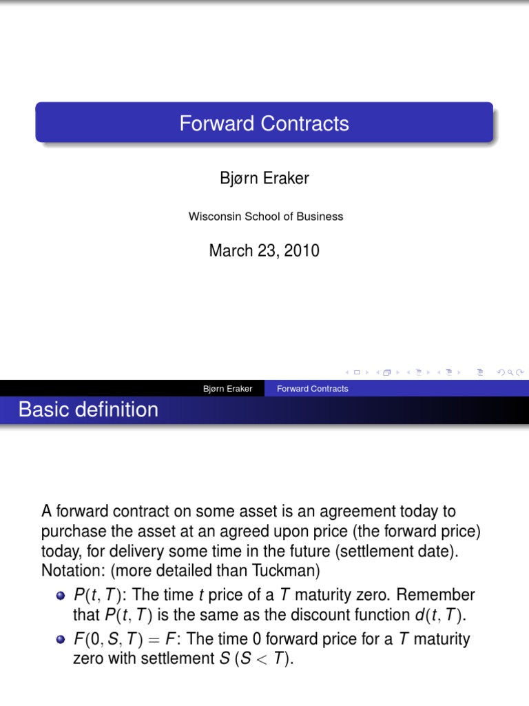 Forward Bond Price Using Repo and Futures | PDF | Bonds (Finance ...