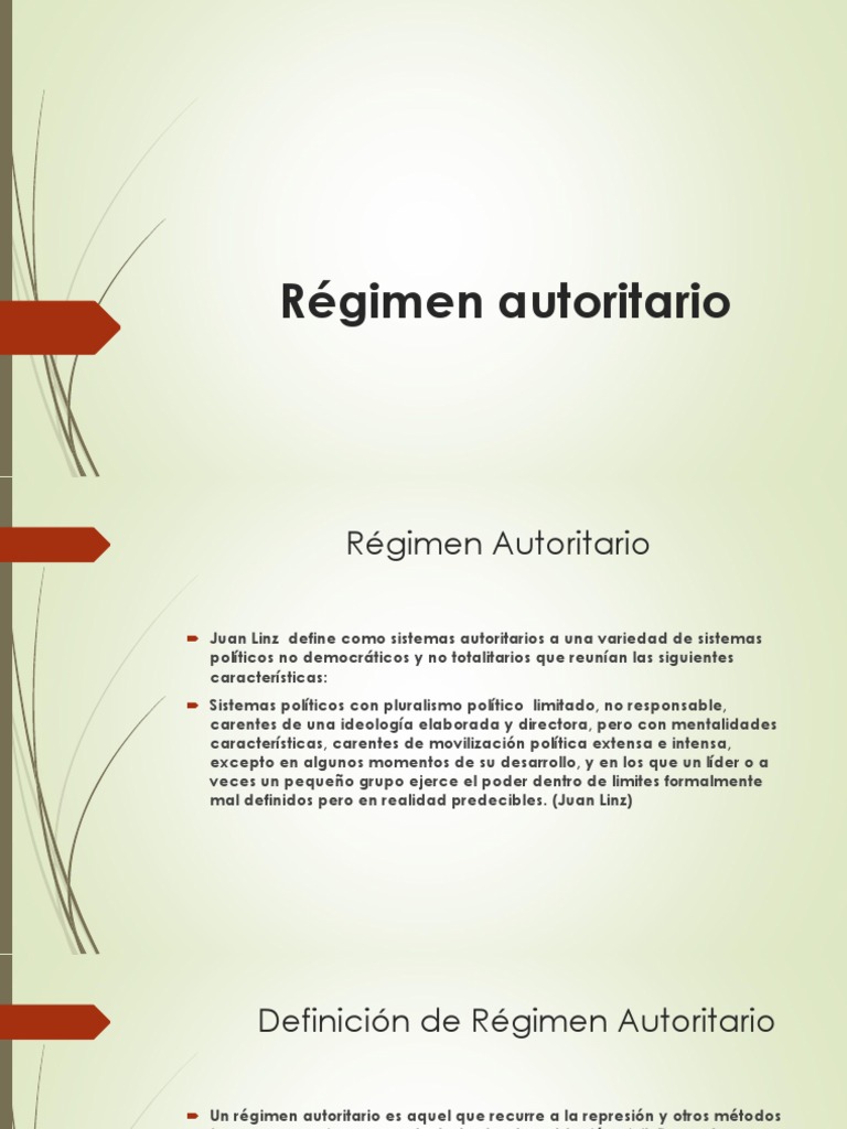 14 - Régimen Autoritario | PDF | Autoritarismo | Totalitarismo