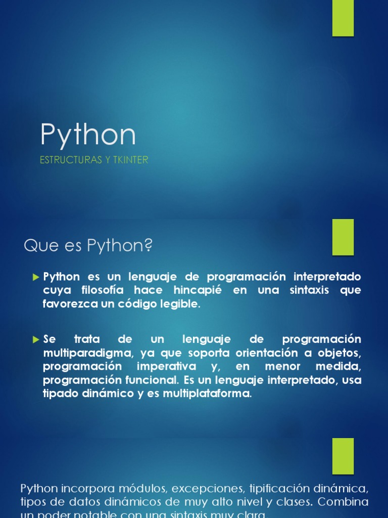Python Estructurasy Tkinter Pdf Python Lenguaje De Programación Lenguaje De Programación