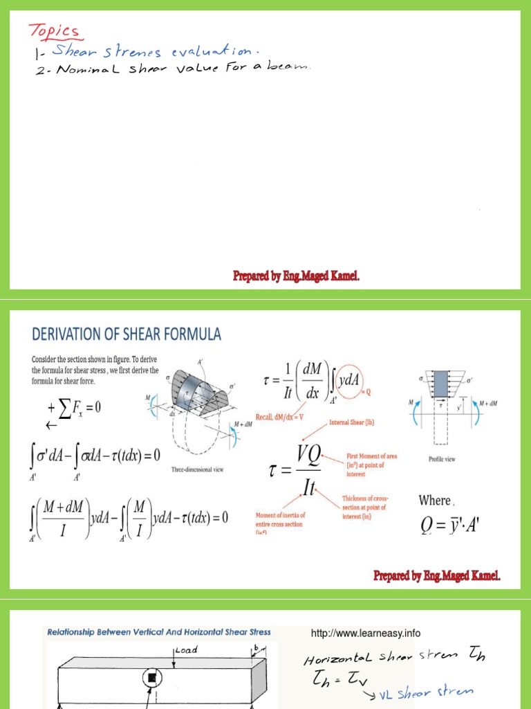 Structural Steel-8-Shear Stress Evaluation of Steel Beam, Aisc. | PDF