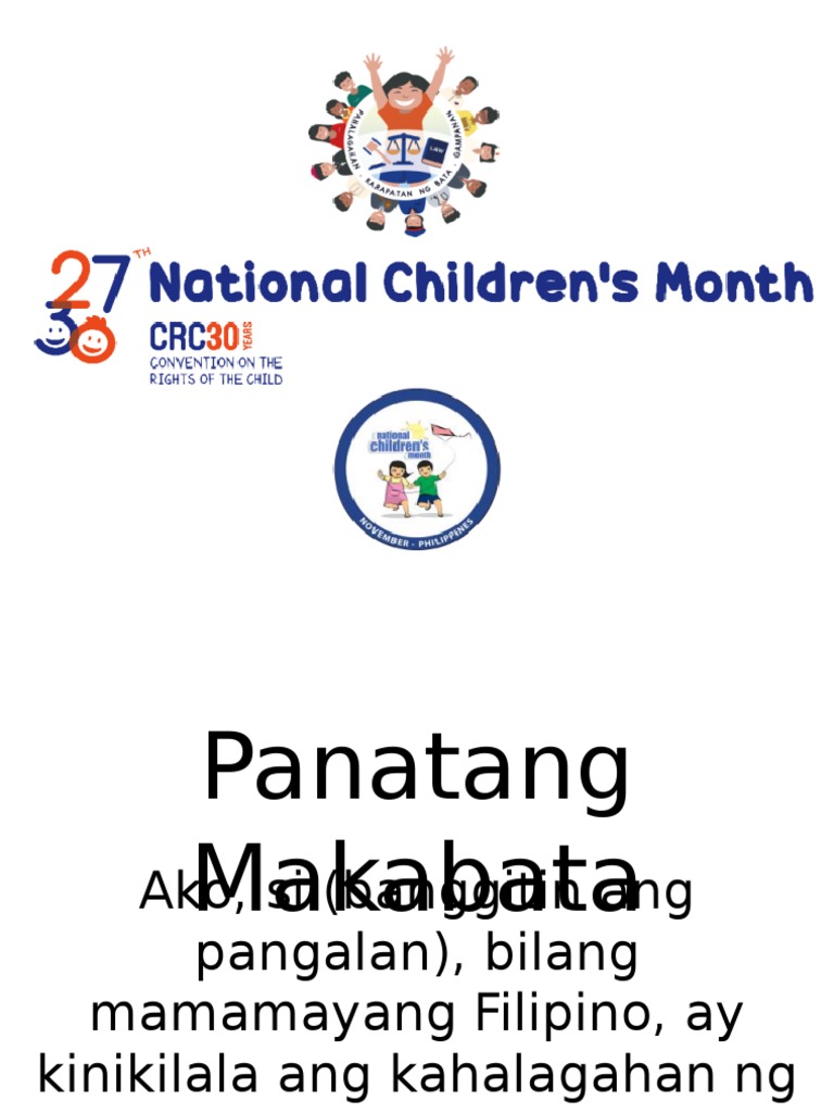 Panatang Makabata | PDF Panatang Makabata | PDF