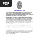 Law Enforcement Code of Ethics | PDF