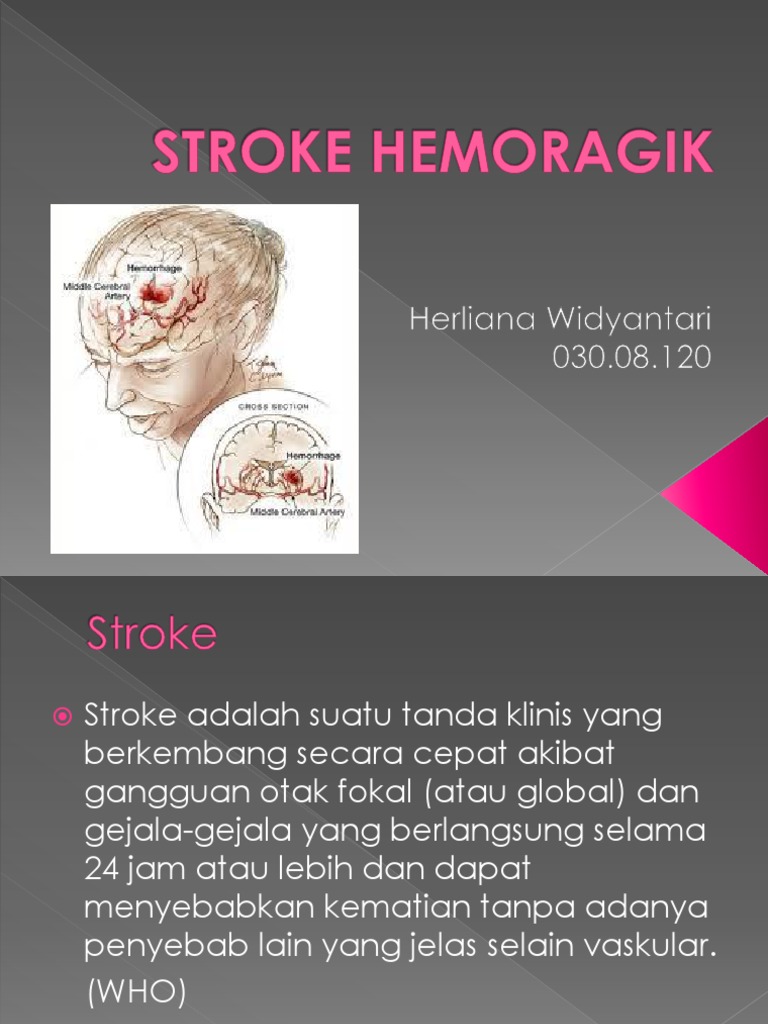Stroke Hemoragik PPT Diana | PDF | Sains & Matematika