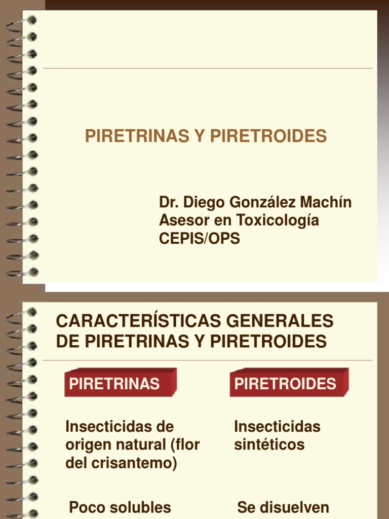 Características generales y toxicología de los insecticidas piretrinas ...