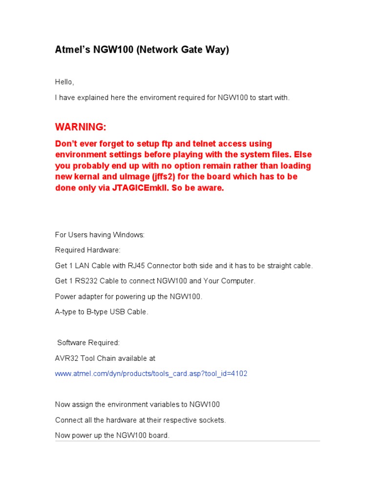 NGW100 | PDF | Booting | Computer File