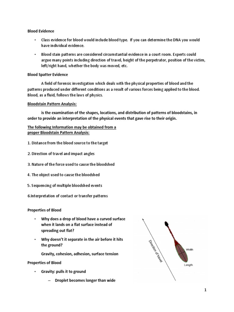 Forensic Chem Blood Evidence PDF | PDF | Drop (Liquid) | Applied And ...