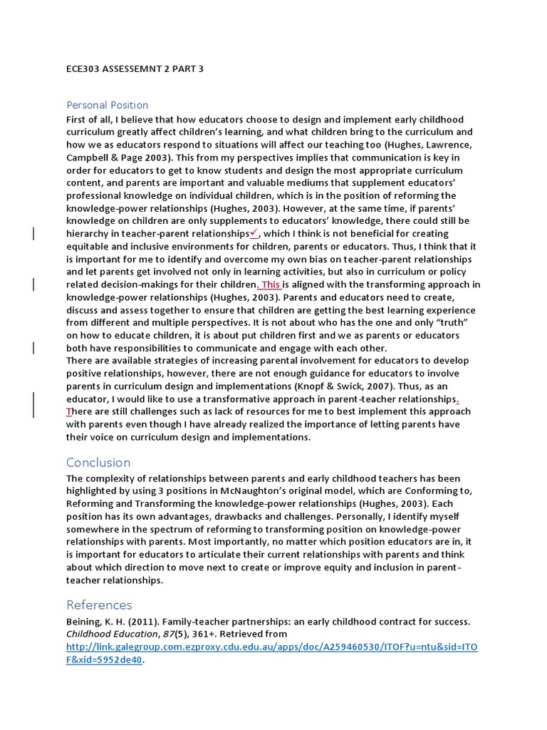 Ece303 Assessemnt 2 Part 3 | PDF | Educational Assessment | Curriculum