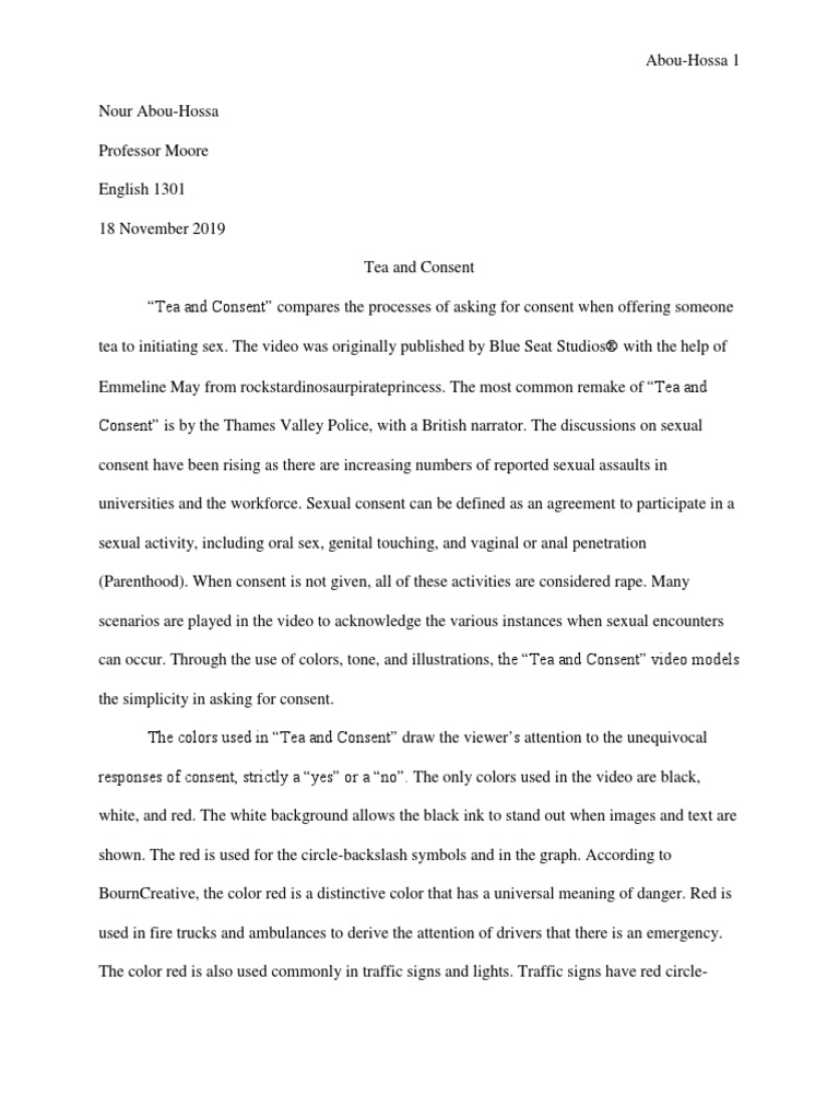 Tea and Consent | PDF | Sexual Assault | Consent