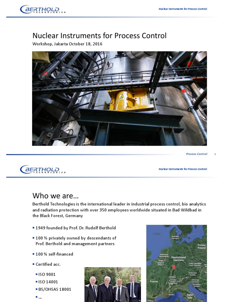 Berthold Workshop | PDF | Gamma Ray | Radiation