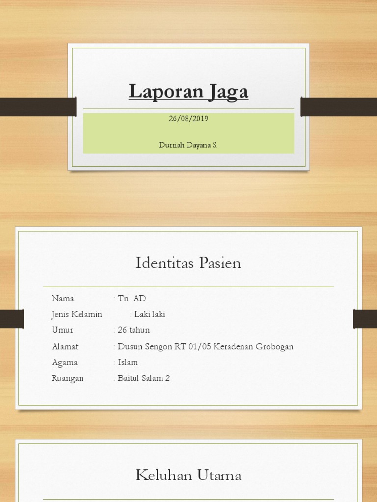 Laporan Jaga - Fraktur Phalank Distal Manus 26 Agustus 2019 | PDF