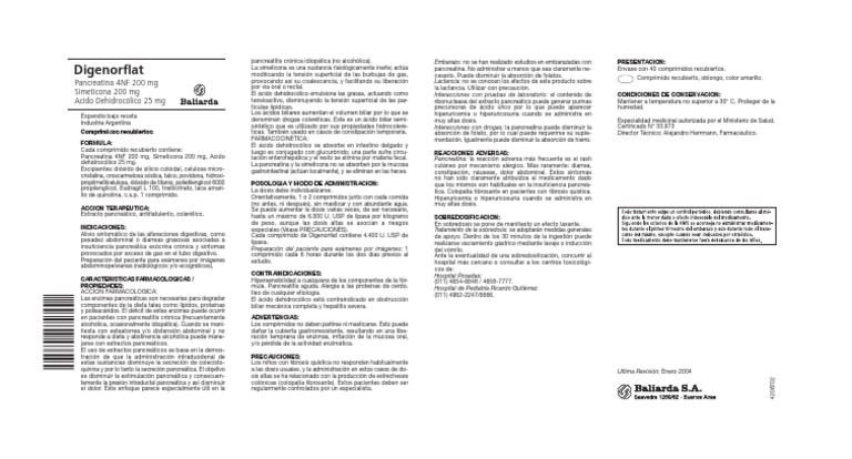 Digenorflat | PDF | Gastroenterología | Sistema digestivo