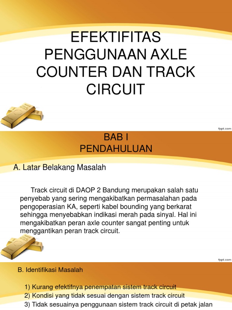 Efektifitas Penggunaan Axle Counter Dan Track Circuit | PDF
