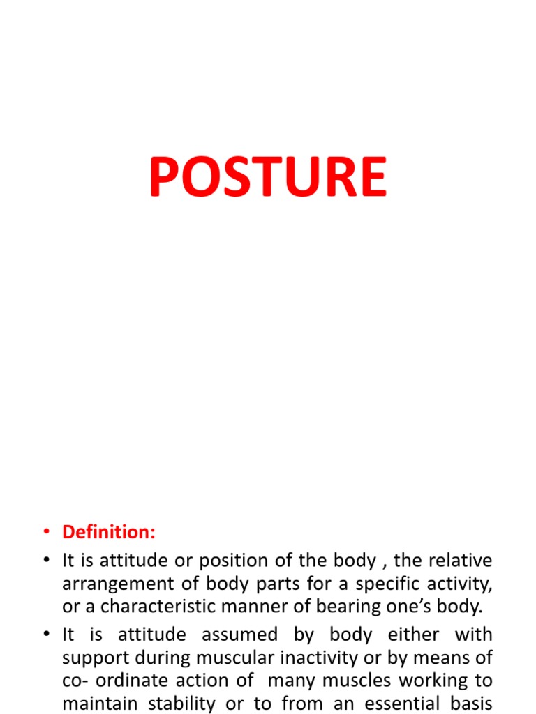 Posture | PDF | Vertebral Column | Anatomical Terms Of Location