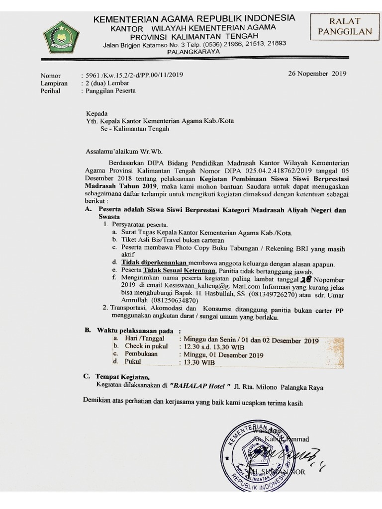 Ralat Surat Panggilan | PDF