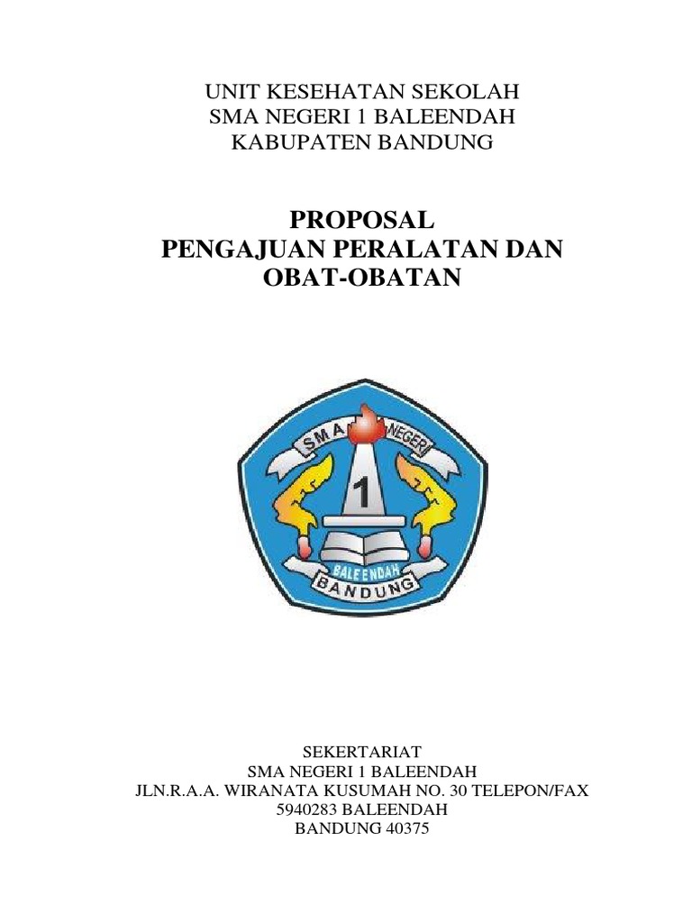 Contoh Proposal Obat Obatan | PDF