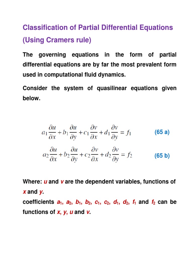 CFD Notes 2 | PDF | Finite Difference | Equations