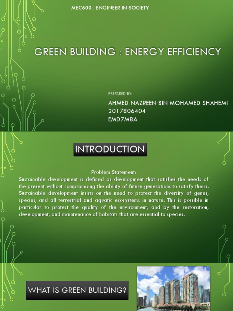 Green Building | PDF | Green Building | Efficient Energy Use