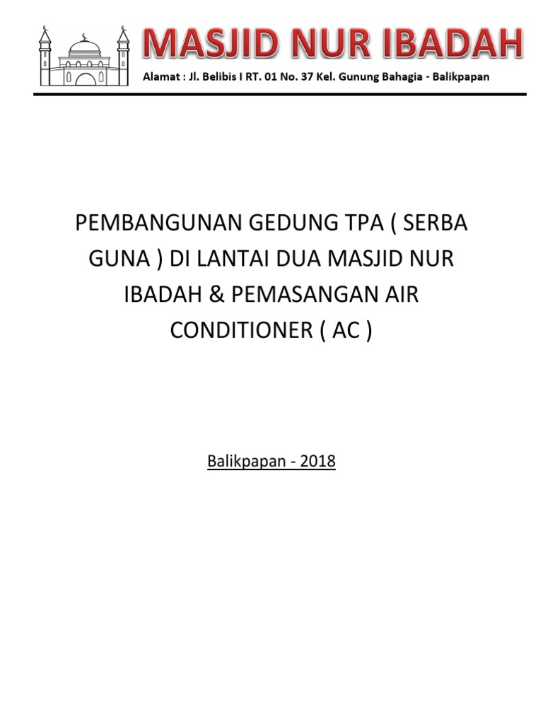 Kop Surat Masjid | PDF