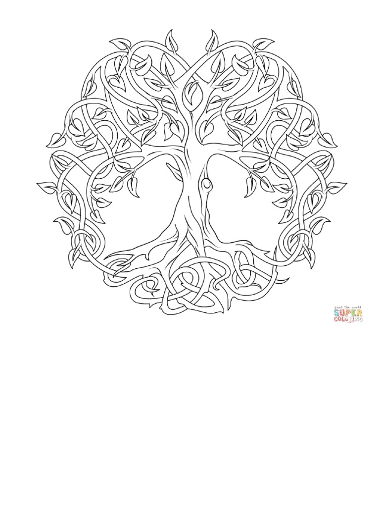 Tree Of Life Coloring Pages
