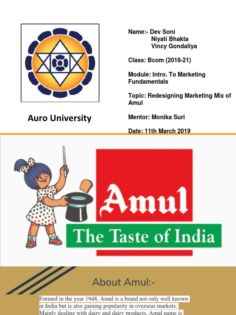 Redesigning Marketing Mix - Amul | PDF | Corporate Social ...