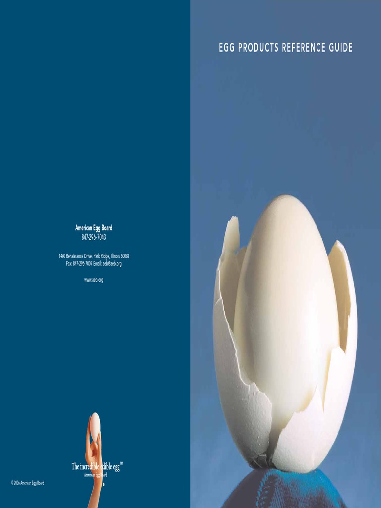 Egg Products Reference Guide | PDF | Yolk | Egg As Food