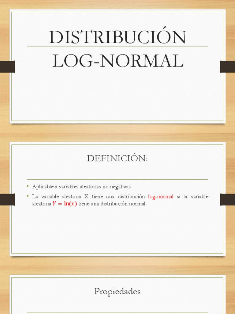 Distribucion Log-Normal | PDF | Ingeniería de confiabilidad ...