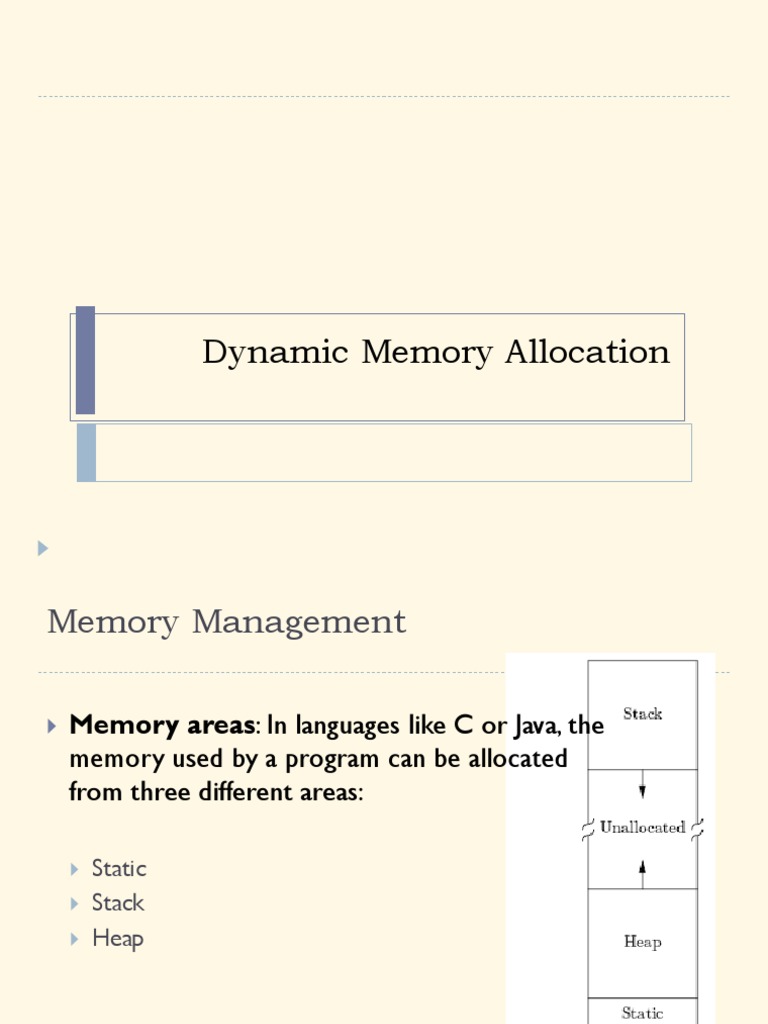 Memory Allocation | PDF | Variable (Computer Science) | Pointer (Computer Programming)
