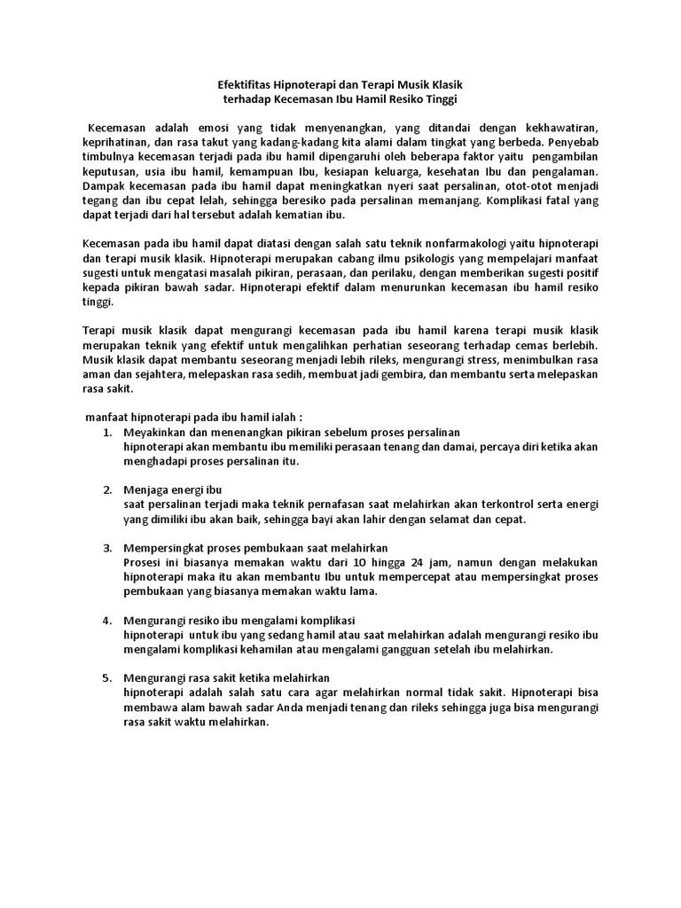 Hipnoterapi | PDF