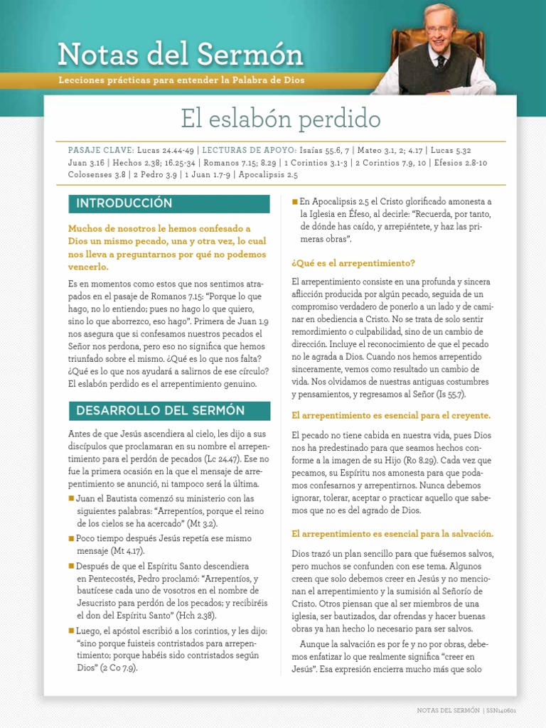 El Eslabon Perdido | PDF | Pecado | Jesús