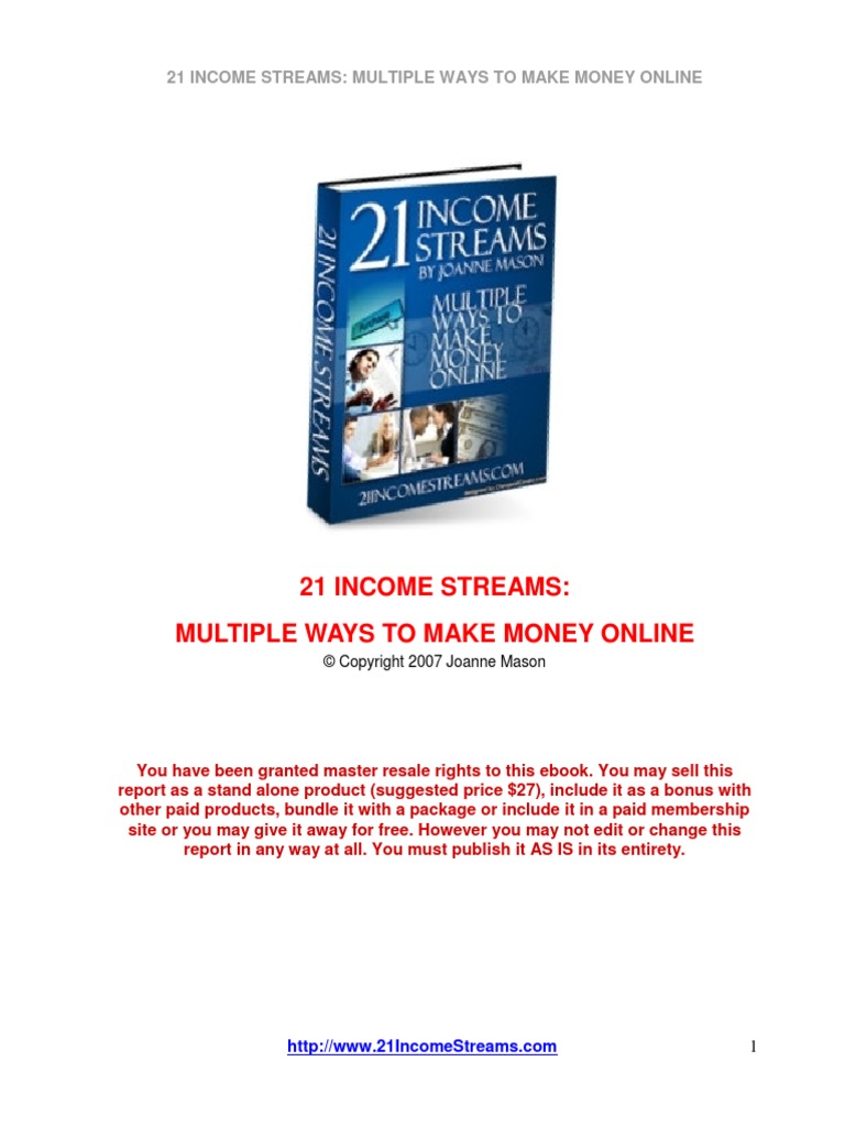 21 Income Streams PDF | PDF | Educational Technology | Internet
