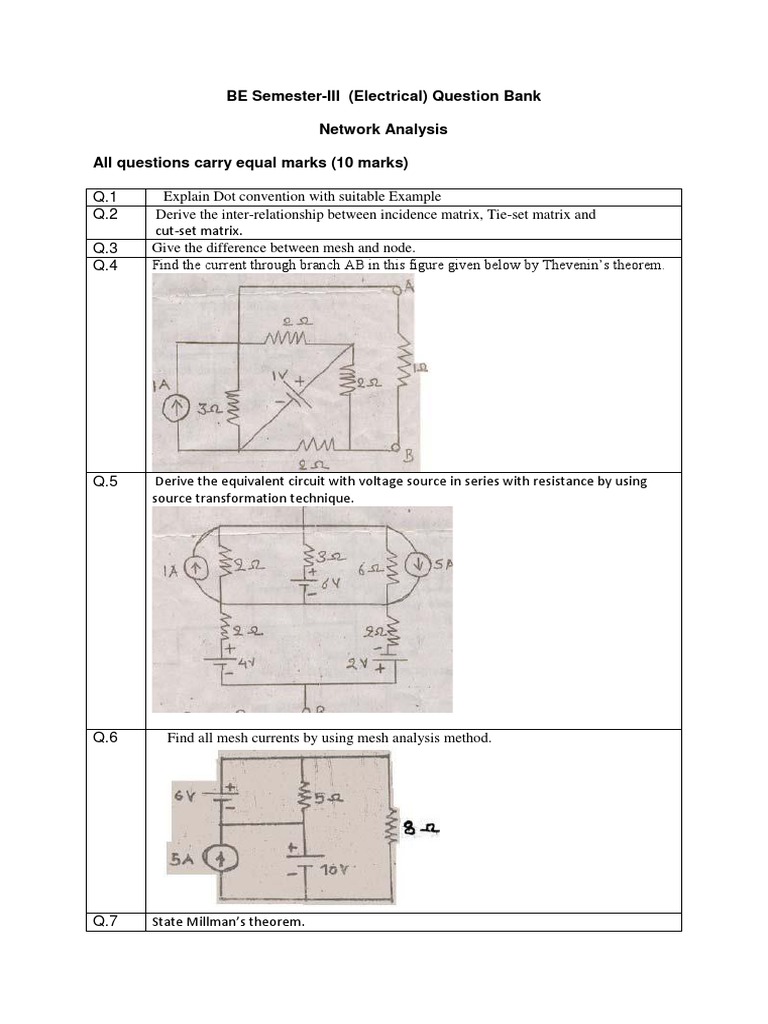 Network Analysis | PDF | Network Analysis (Electrical Circuits ... Network Analysis | PDF | Network Analysis (Electrical Circuits ...
