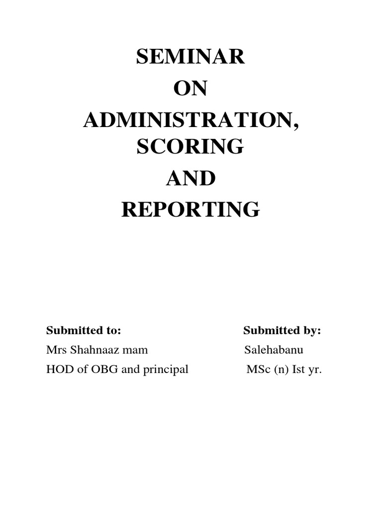 Scoring | PDF | Multiple Choice | Question