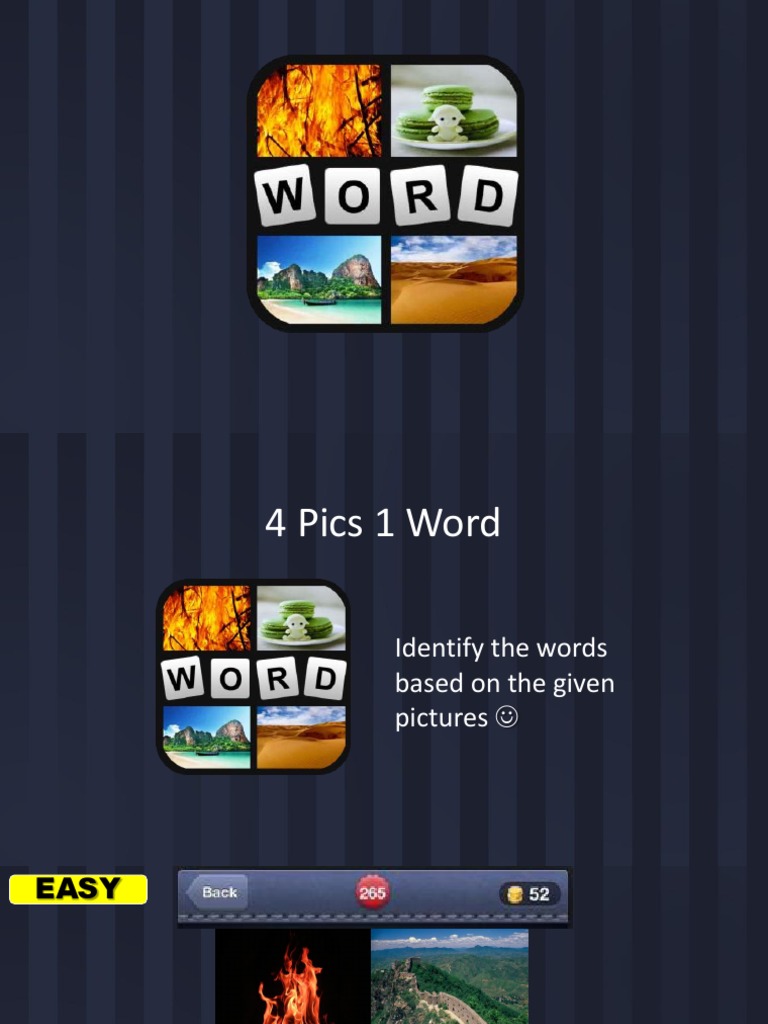 4 Pics 1 Word Puzzle Solutions | PDF