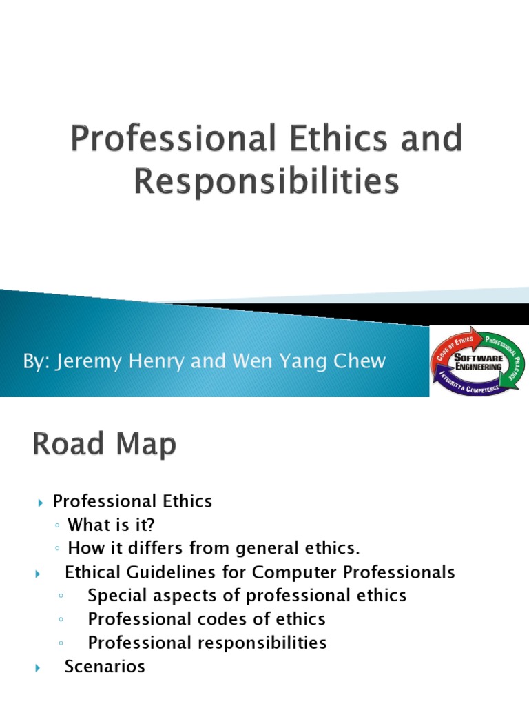 Professional Ethics and Responsibilities | PDF | Risk | Expert