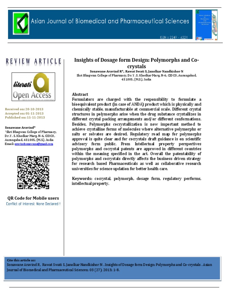 Polymorphism | PDF | Solubility | Chemical Substances
