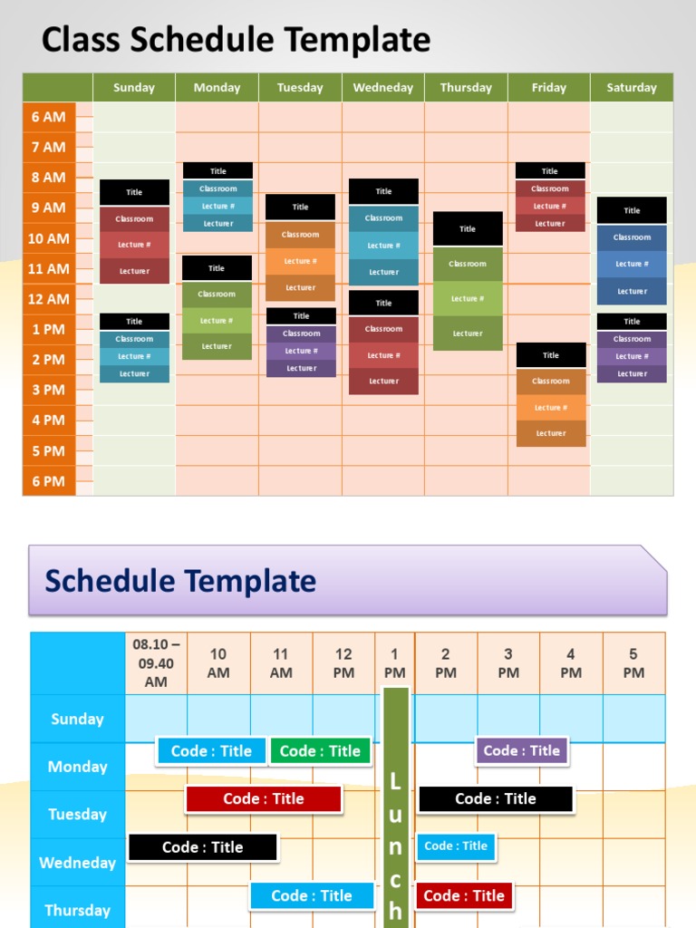 Editable Free Download Schedule PowerPoint Template | PDF | Sports ...