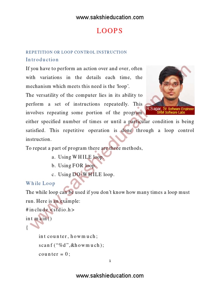 Loops PDF | PDF | Control Flow | Software Development Loops PDF | PDF | Control Flow | Software Development