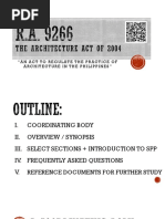 RA 9266: Architecture Practice Regulation | PDF