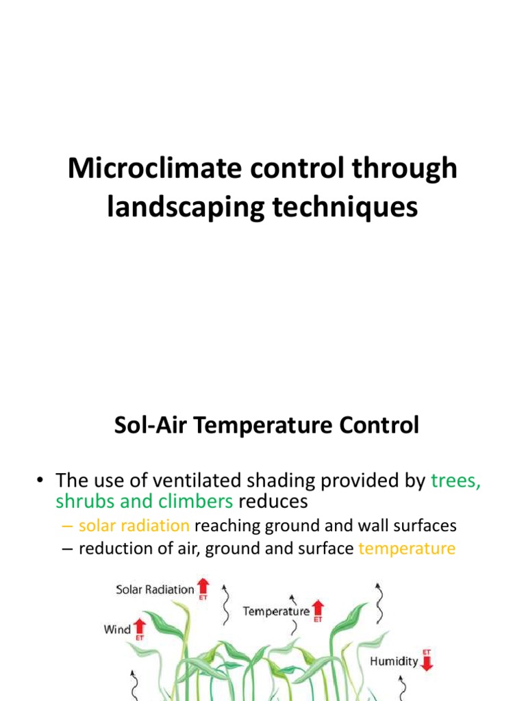 Microclimate Landscape | PDF | Atmosphere Of Earth | Wound
