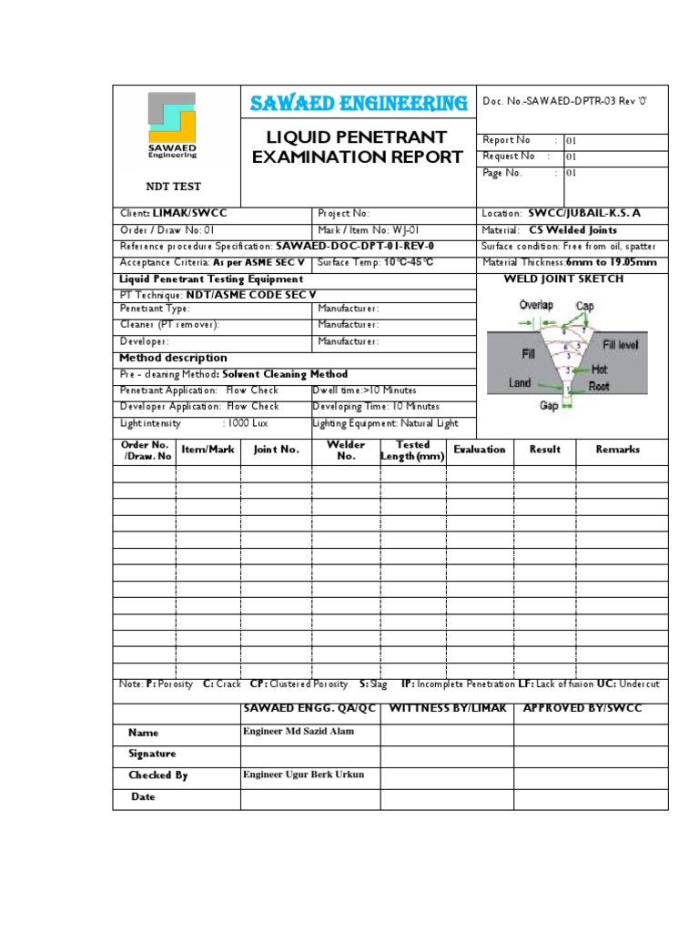 DPT Test Report Format | PDF
