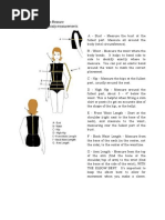 Standard Blouse Measurement Guide | PDF | Blouse | Fashion